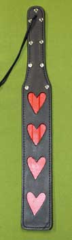 Leather Four Heart Slapper